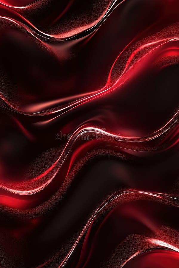 Dynamic Black and Red Abstract Background with Flowing Waves and a ...
