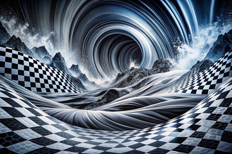 Dynamic Black and White Abstract Animation Seamless Backgrounds for ...