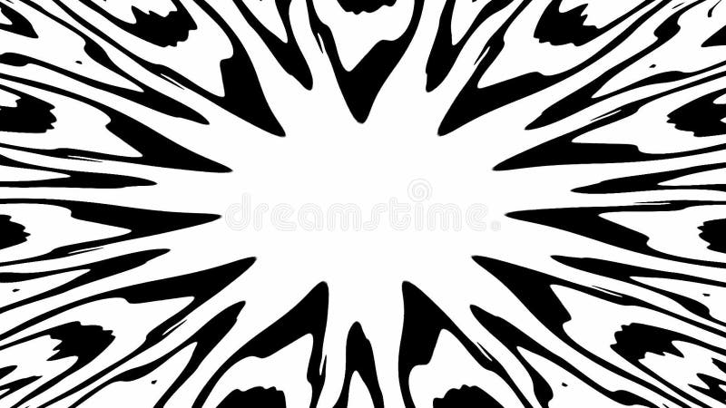 Dynamic Black and White Abstract Explosion Pattern with a Central White ...