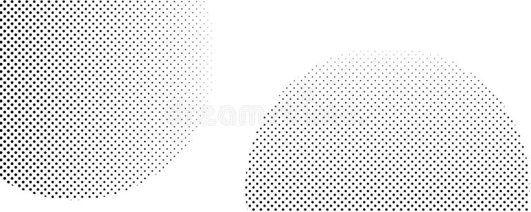 Halftone Pattern Features a Gradient Effect, with Varying Density of ...