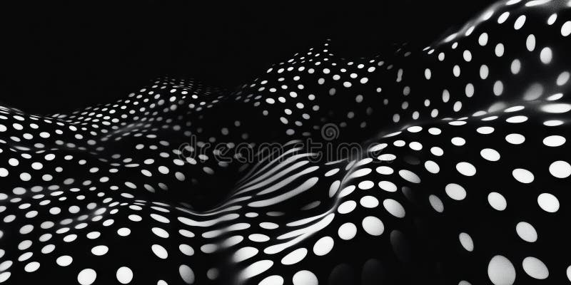 Dynamic Black and White Texture Displaying Dense Dots and Shadows ...