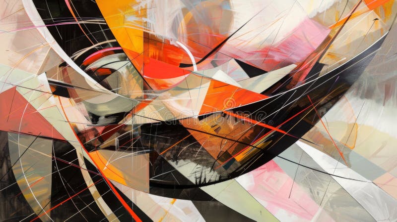 Vibrant Abstract Artwork Displaying Bold Colors and Shapes Stock Photo ...