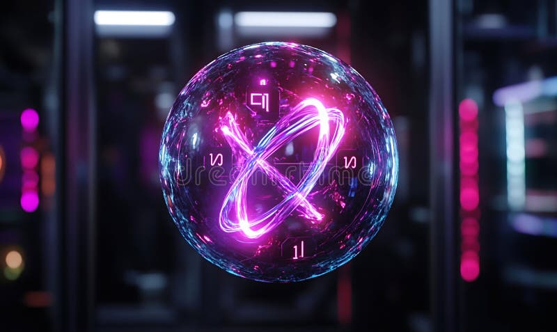 Dynamic Bloch Sphere Representing Quantum States Stock Image - Image of ...