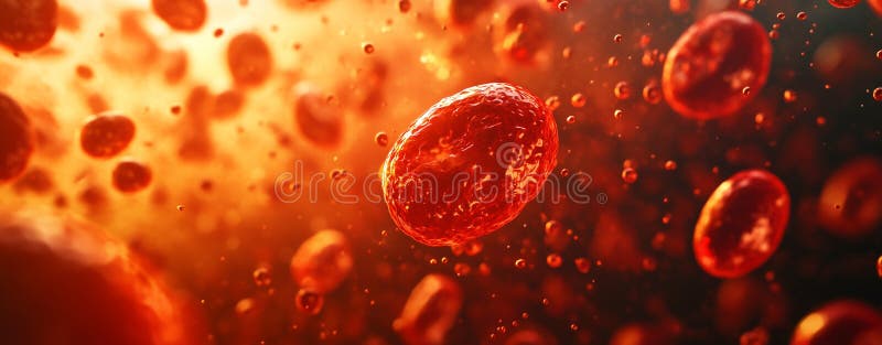 Dynamic Blood Cells,Red Blood Rush, AI Generated Stock Illustration ...