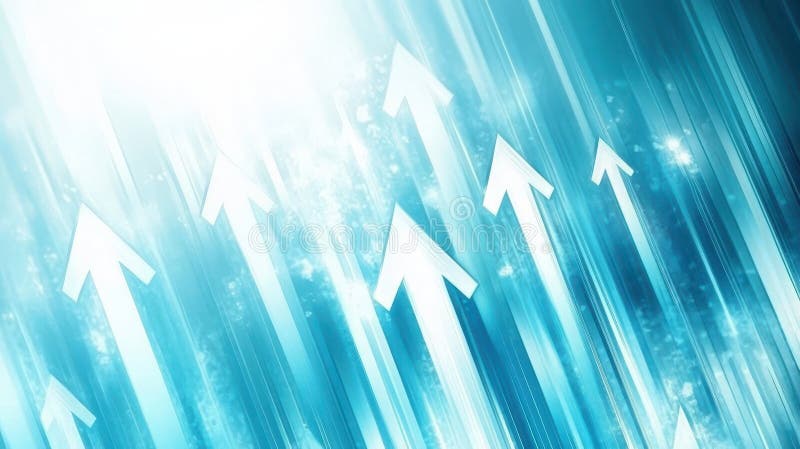 Dynamic Blue Abstract Background with Converging Arrows, Ideal for ...