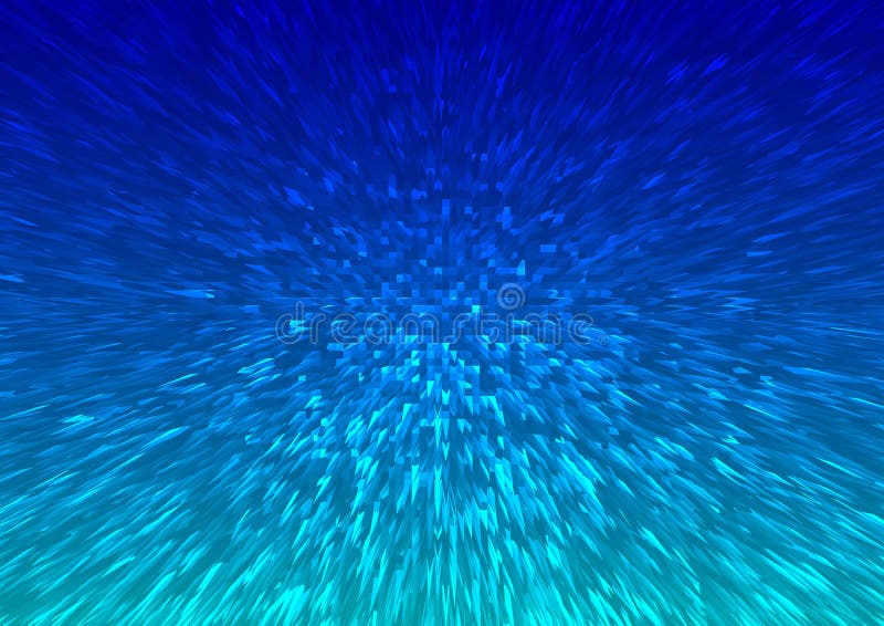 Dynamic Blue Abstract Motion Background with Exploding Pixel Effect ...