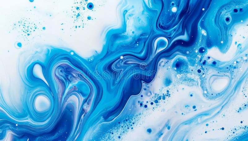 The Dynamic Blue Abstract Waves in this Gallery Create a Modern and ...