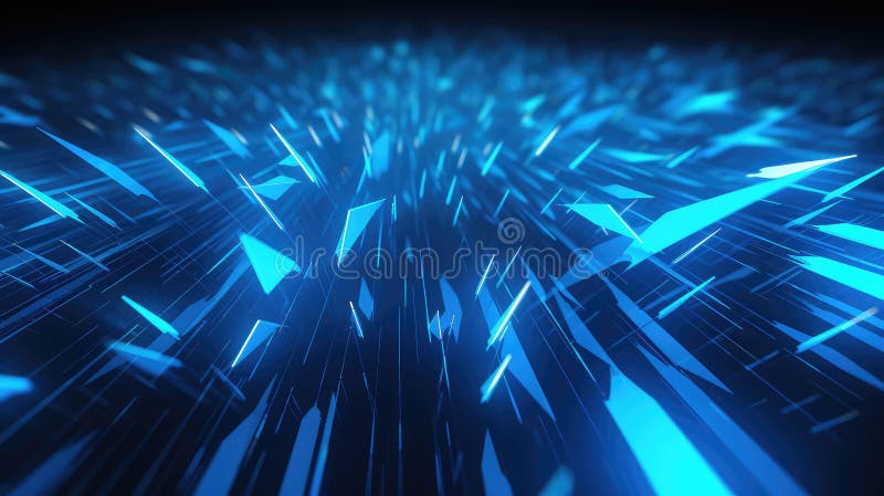 Dynamic Blue Arrow Background Stock Illustration - Illustration of ...