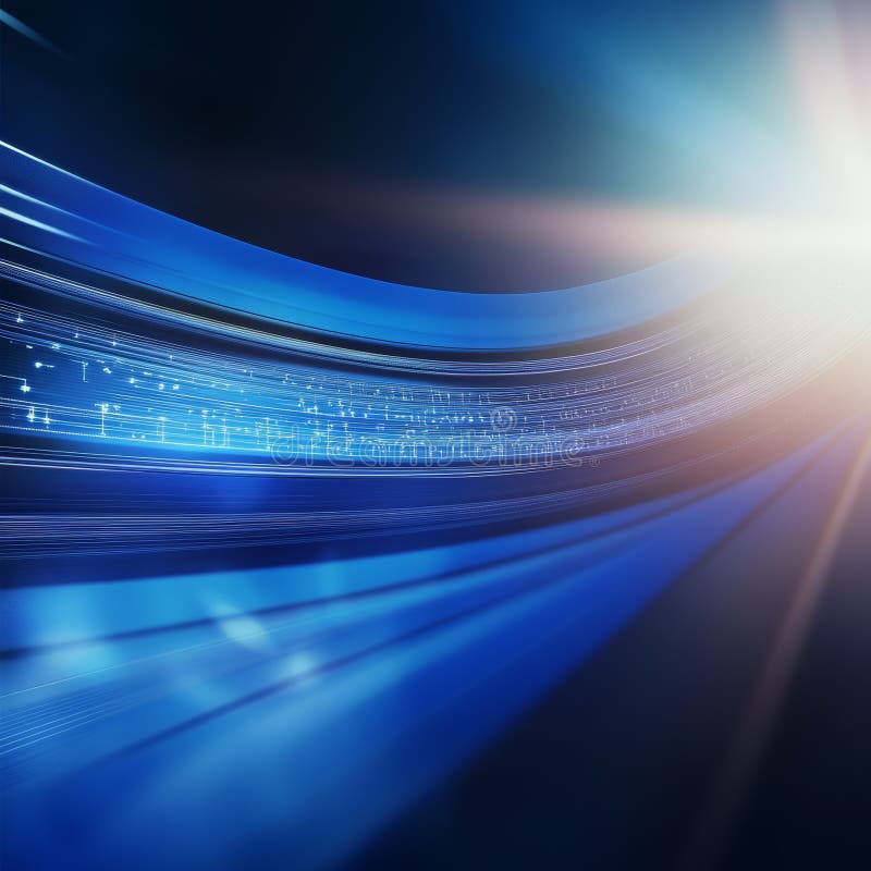 Dynamic Blue Background with Realistic Lighting Effects for Design ...