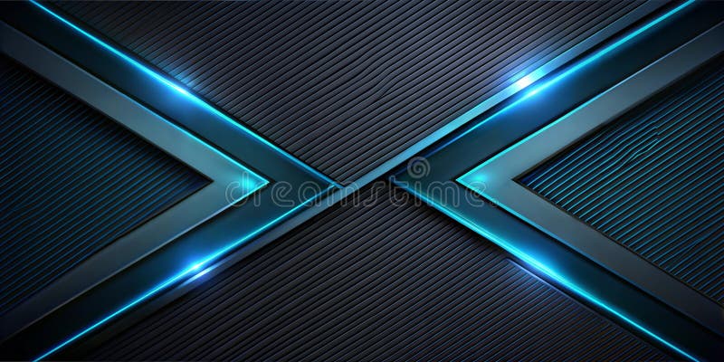 Dynamic Blue and Black Abstract Design with Glowing Lines Creating a ...
