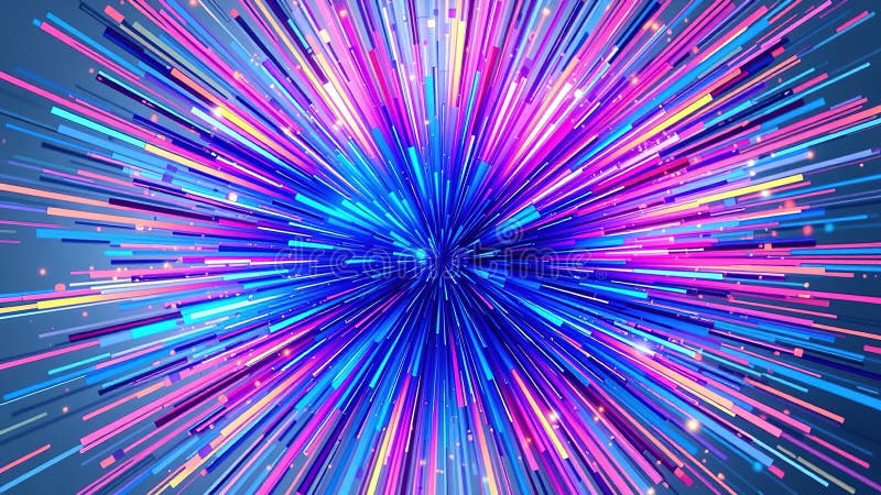 Dynamic Blue Burst Abstract Art a Vibrant Explosion of Color for Modern ...