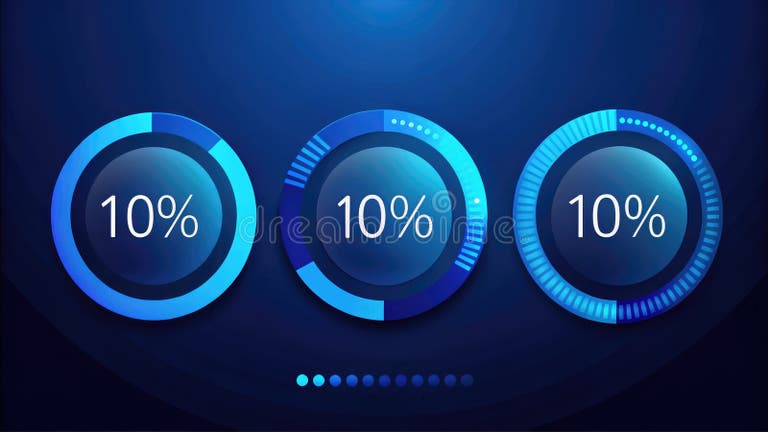 Dynamic Blue Circular Progress Bar for Download Timers and Loading Animations a UserFriendly UI ...