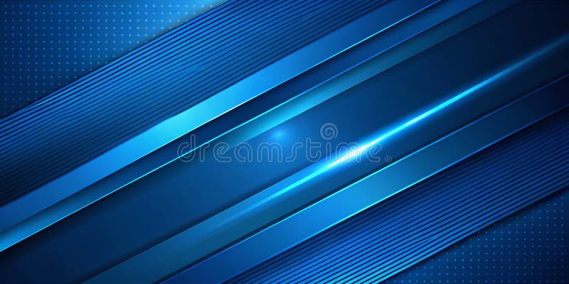 Dynamic Blue Diagonal Line Banner Modern Design Template for Striking ...
