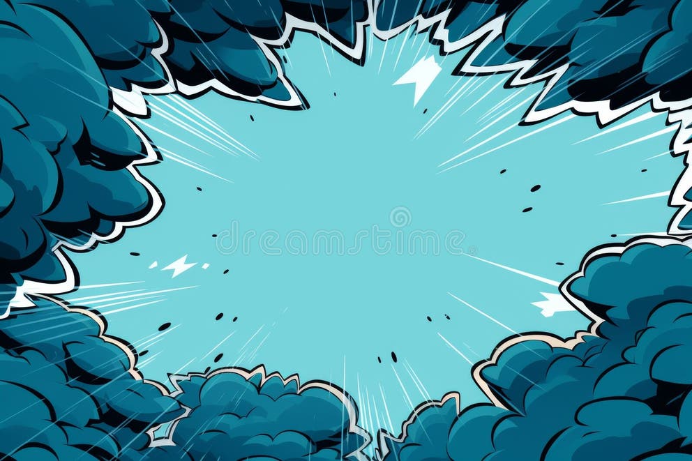 Dynamic Blue Diagonal Lines Vector Art Background for Comic, Manga, or ...