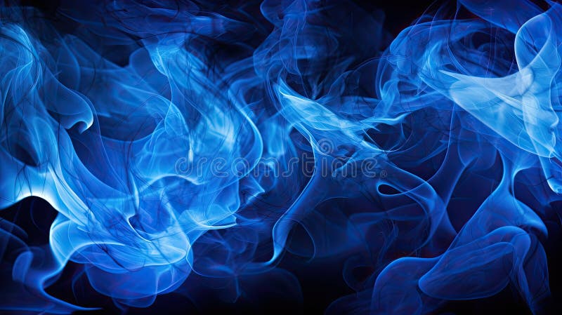 Dynamic Blue Flame Background Stock Illustration - Illustration of ...