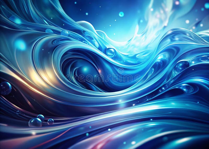 Dynamic Blue Fluid Animation Loop Captivating Abstract Background for ...