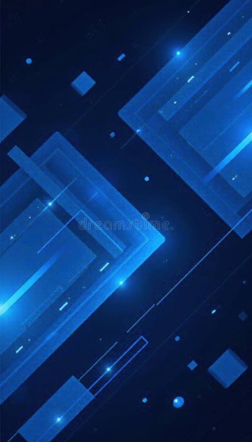 Dynamic Blue Geometric Shapes Lines Tech Backdrop, Speed, Tech, Modern ...