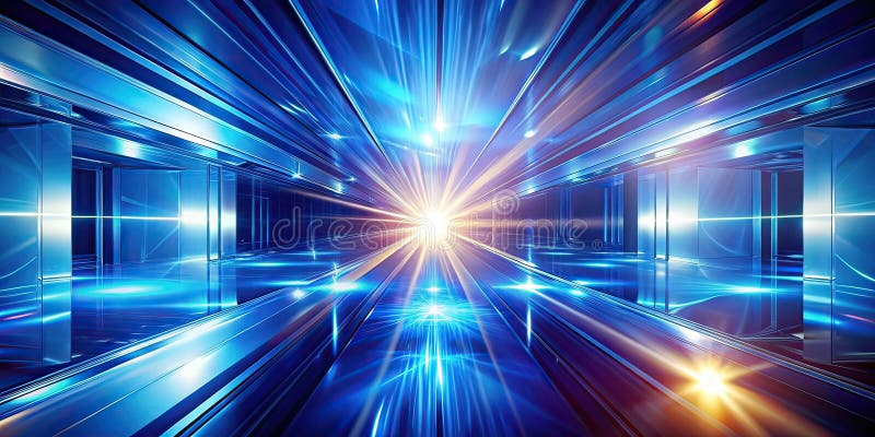 Dynamic Blue Gradient Abstract Background a Futuristic Glowing Light ...