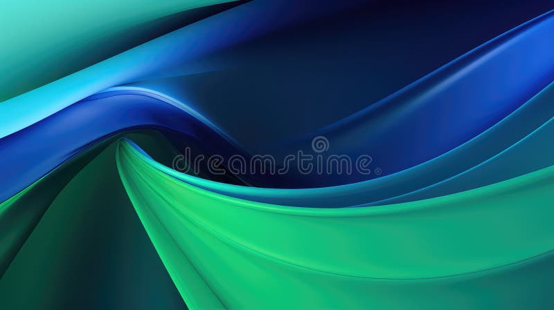 Dynamic Blue Green Abstract Background Stock Illustration ...
