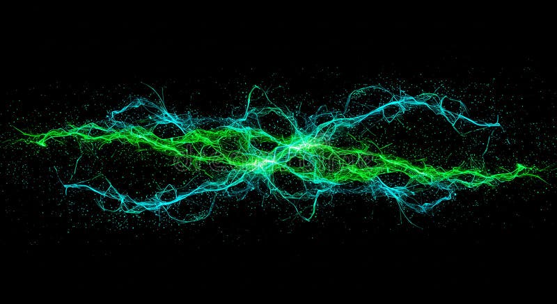 Dynamic Blue and Green Electric Currents Spread Across a Black ...