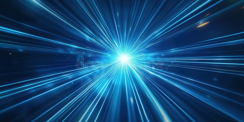 Dynamic Blue Light Burst Radiant Beams Glowing Particles Stock Photos ...