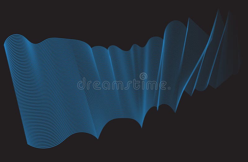 Dynamic Blue Light Waves Abstract Background for Modern Aesthetics and ...