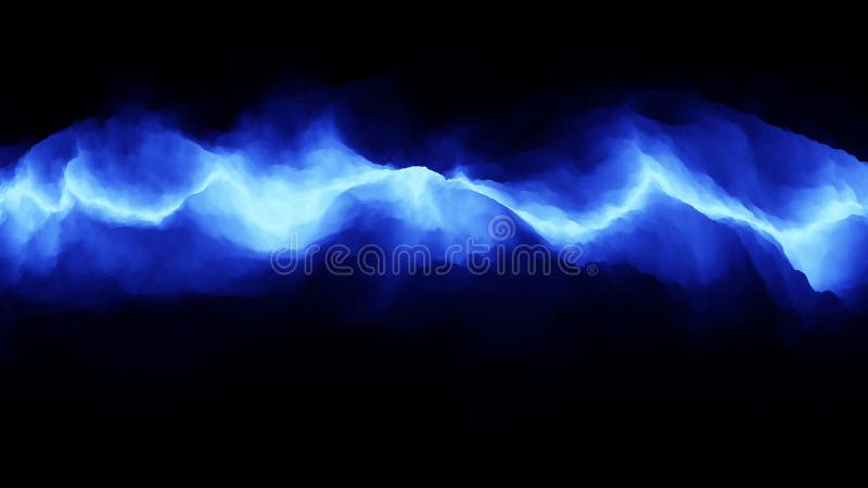 Dynamic Blue Lightning Bolt Zooming Across Dark Background Stock Video ...