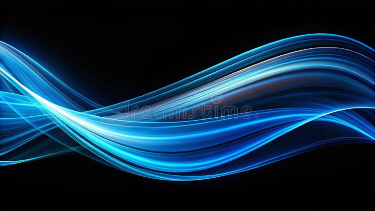 Dynamic Blue Lines Abstract Background Design for Digital Projects a ...