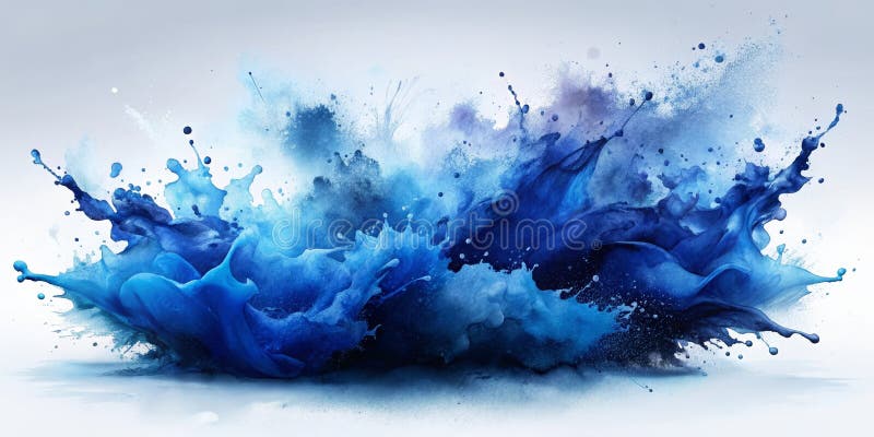 Dynamic Blue Liquid Splash an Abstract Design for Modern Applications ...
