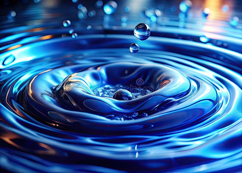 Dynamic Blue Liquid Swirls Stunning Abstract Animated Background with ...