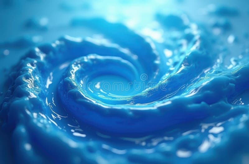 Dynamic Blue Liquid Swirls Wallpaper at 6-1-2025 Stock Illustration ...
