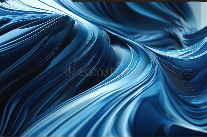 Dynamic Blue Liquid Swirls Wallpaper at 6-1-2025 Stock Illustration ...