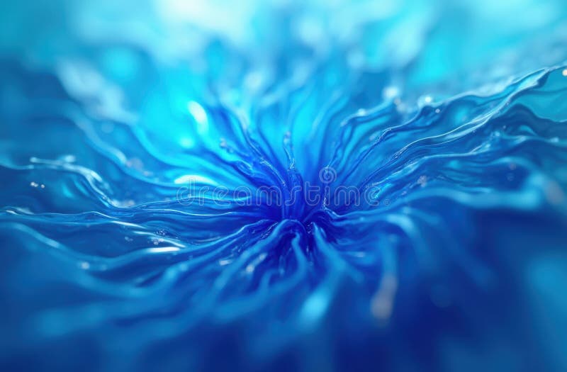 Dynamic Blue Liquid Swirls Wallpaper at 6-1-2025 Stock Illustration ...