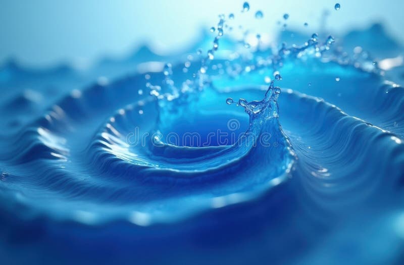 Dynamic Blue Liquid Swirls Wallpaper at 6-1-2025 Stock Illustration ...