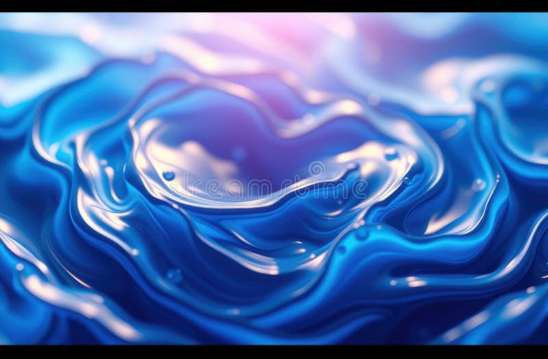 Dynamic Blue Liquid Swirls Wallpaper at 6-1-2025 Stock Illustration ...