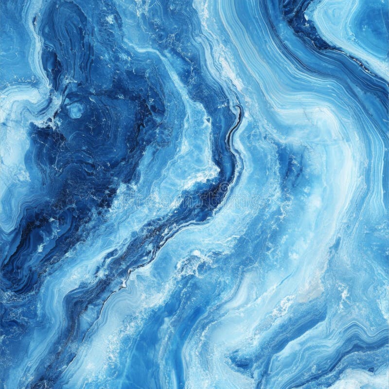 Dynamic Blue Marble Texture with Fluid Wave Patterns in Natural Stone ...