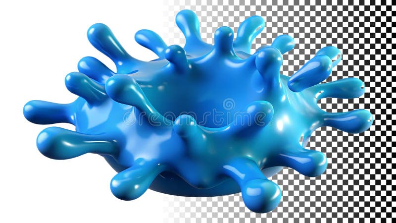 Blue Paint Splash, Liquid Burst, and Abstract Color Effect Png ...