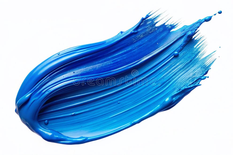 Dynamic Blue Paint Stroke Graphic a Captivating Abstract Design Element ...