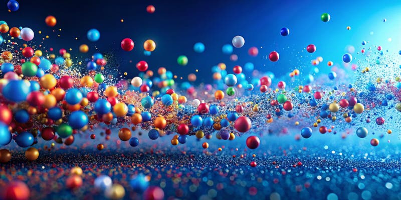 Dynamic Blue Particle Abstract a Stunning Visual Exploration of ...