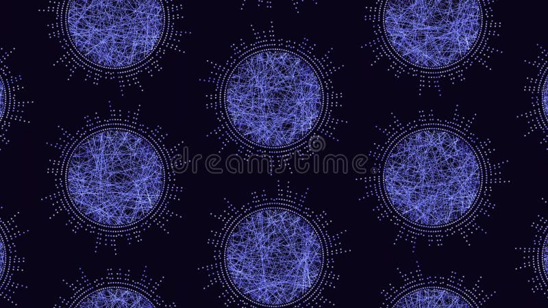 Dynamic Blue Pattern Circular Motion and Energetic Lines Stock Footage ...