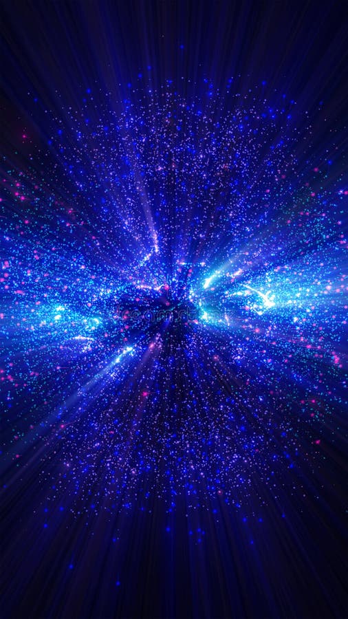 Dynamic Blue and Pink Sparkling Explosion Background Stock Illustration ...