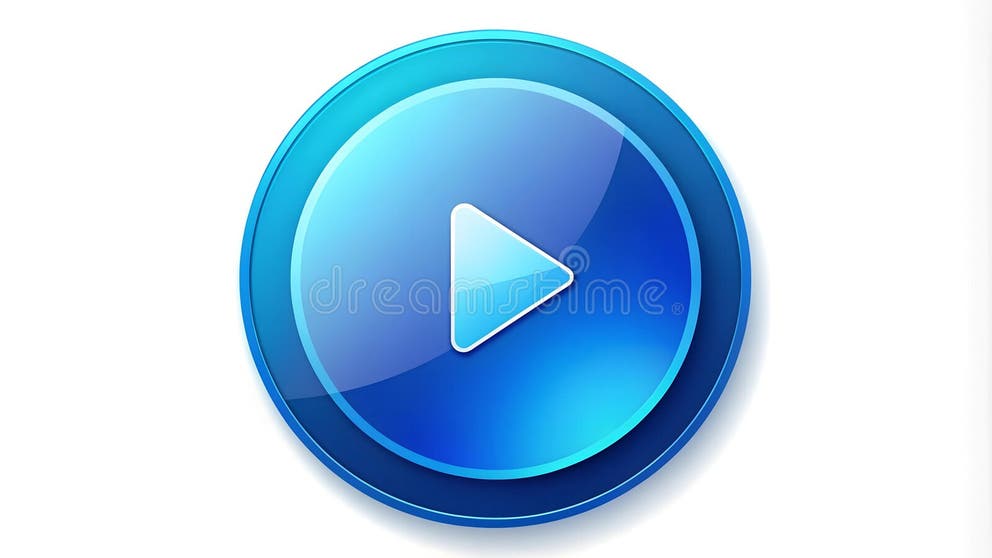 Blue Play Button Icon Stock Illustrations – 28,909 Blue Play Button ...