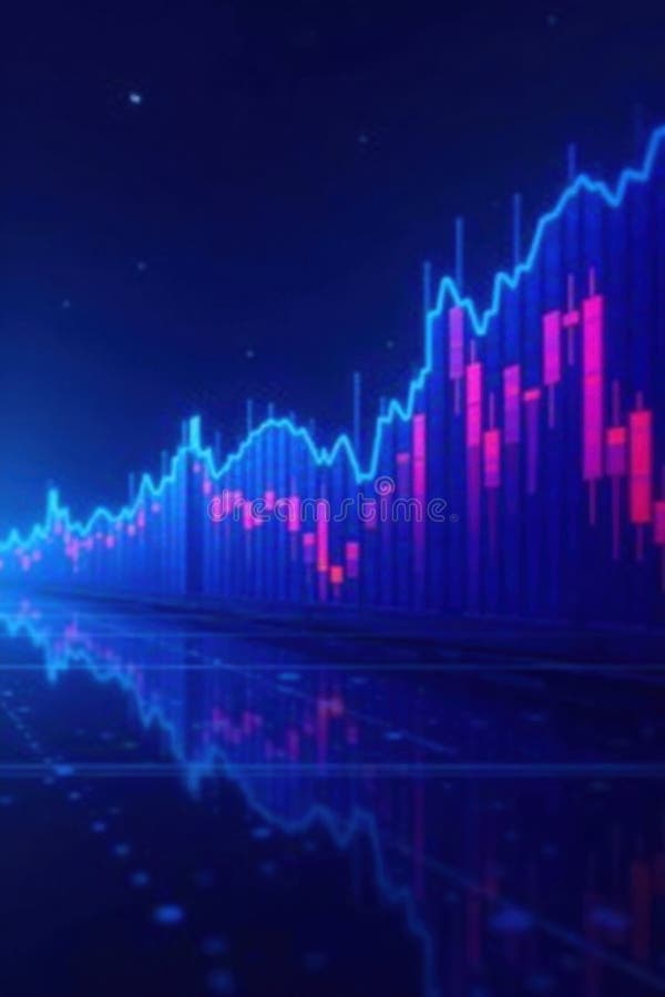 Dynamic Blue Purple Gradient, Stock Market Price Action Chart, Purple ...