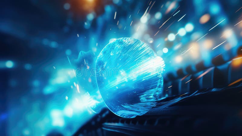 Dynamic blue raffle ticket stock illustration. Illustration of beam ...