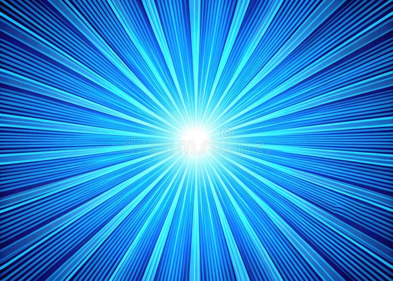 Dynamic Blue Ray Background with Bold ComicBook Outline for Product ...