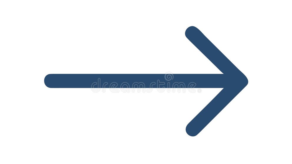 Dynamic Blue Right Arrow Icon for Next Step and Progression, Vector ...