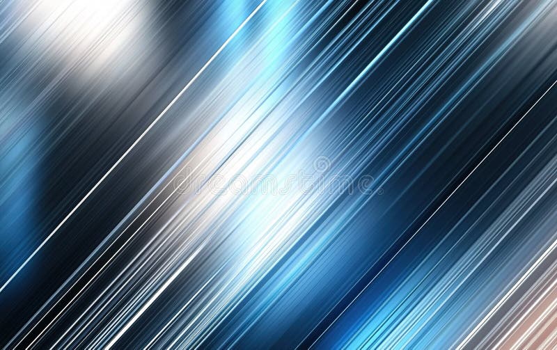 Dynamic Blue and Silver Light Streaks Create a Modern Abstract ...