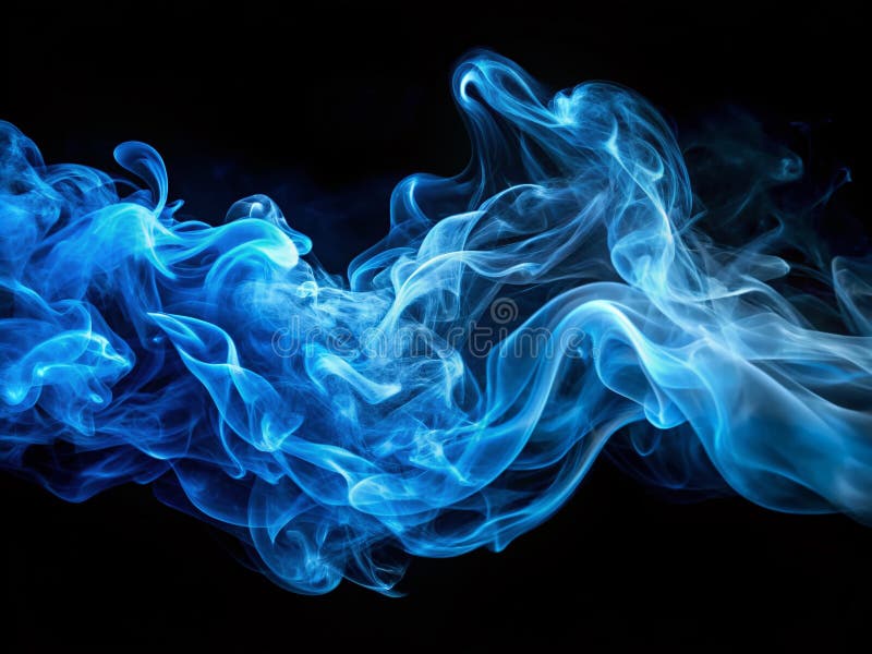 Dynamic Blue Smoke Abstract Design for Logo Mockups Wallpapers and ...