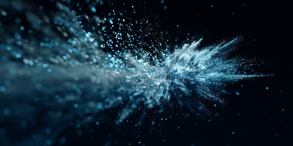 Dynamic Blue Splash Abstract Art Background Stock Illustration ...