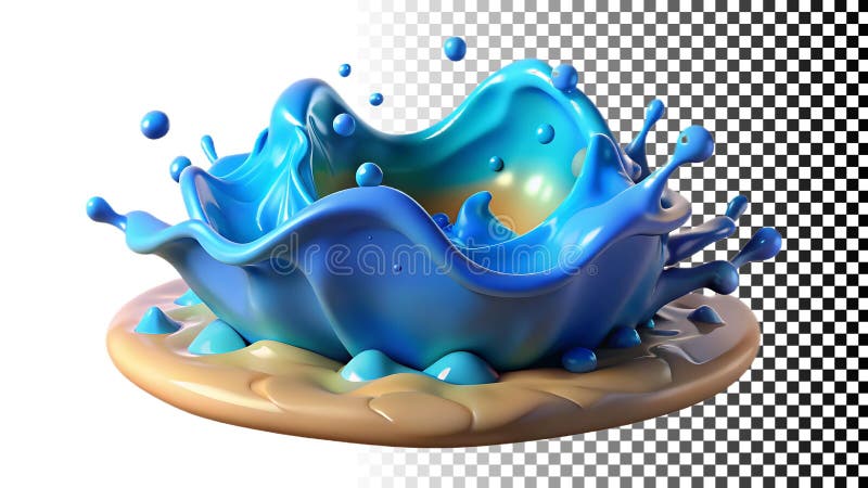 Blue Splash Burst, Liquid Splash, Dynamic Burst, Abstract Water, Fluid ...